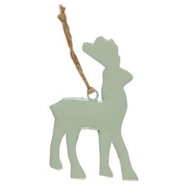 IB Laursen Kleine Figur zum H&auml;ngen Rentier gr&uuml;n skandinavische Deko Online Shop