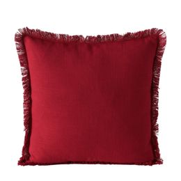 Boltze Kissen Lenea 45 x 45 x 10 cm, dunkelrot