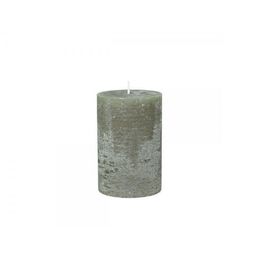 Chic Antique Macon rustikale Stumpenkerze H15/D10 cm, olivegr&uuml;n skandinavische Deko Online Shop