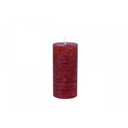 Chic Antique Macon rustikale Stumpenkerze H15/D7 cm, dunkelrot skandinavische Deko Online Shop