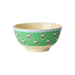 Rice Melamin Schale mit Snoopy - Medium Gr&uuml;n, H 7.5 &Oslash; 15 cm, 700 ml skandinavische Deko Online Shop