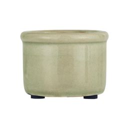 IB Laursen Mini Blumentopf Hilda mit krakelierter Oberfl&auml;che H4,7 x &Oslash;6,5 cm, staubig gr&uuml;n skandinavische Deko Online Shop