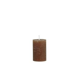 Chic Antique Macon rustikale Stumpenkerze H&ouml;he 8/D5 cm, walnuss
