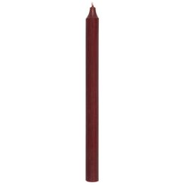 IB Laursen Rustikale Stabkerze 29 cm | &Oslash; 2,2 cm H&ouml;he 29, &Oslash; 2,2 cm, bordeaux