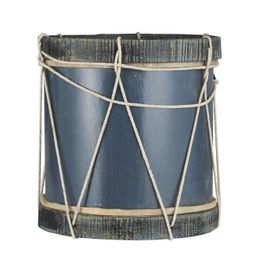 IB Laursen Trommel gro&szlig; ca. H40 x &Oslash;36 cm, blau skandinavische Deko Online Shop