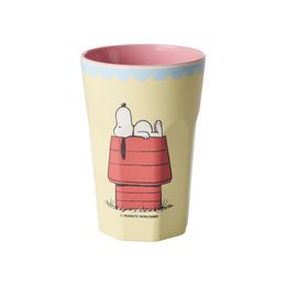 Rice Melaminbecher Snoopy Hoch Creme, H13 &Oslash;9 cm - 400 ml skandinavische Deko Online Shop