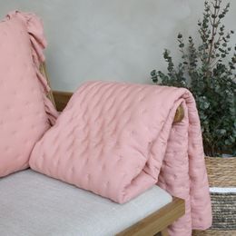 Chic Antique Aix Soft Quilt - Kuscheldecke im Vintage Landhausstil Old Rose - 180 x 130 cm skandinavische Deko Online Shop