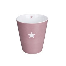 Krasilnikoff Becher Happy Mug Colourful Star 330 ml, Dusty Rose skandinavische Deko Online Shop