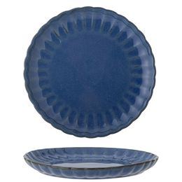 Bloomingville Latina Speiseteller, Steingut &Oslash; 27xH2 cm, blau