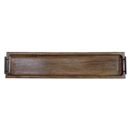Chic Antique Tours Servier Tablett in Holz mit Henkel 90 x 20 x 8 cm