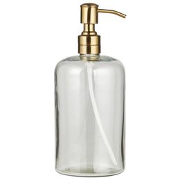 IB Laursen Seifenspender aus Glas H: 23, &Oslash; 10 cm, messing skandinavische Deko Online Shop