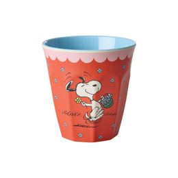 Rice Melamin Kinderbecher Becher Snoopy Medium Rot - H9 &Oslash;9 cm - 250 ml skandinavische Deko Online Shop