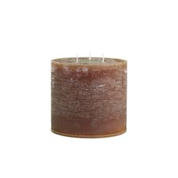 Chic Antique Macon 3-Docht-Stumpenkerze H15/&Oslash;15 cm, walnuss