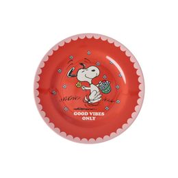 Rice Melamin Teller f&uuml;r Kinder Snoopy Rot - &Oslash;20 cm
