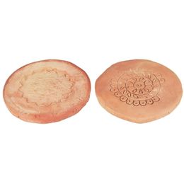 IB Laursen Terrakotta Untersetzer Unika mit Muster 1 St&uuml;ck, &Oslash; 8 cm