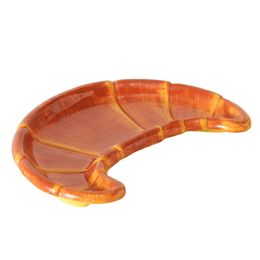 Boltze Servierplatte Croissant 24,8 x 18 x 3 cm, braun skandinavische Deko Online Shop