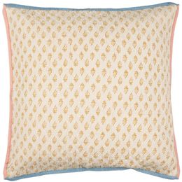 IB Laursen Kissenbezug Vigga mit Druck doppelt gewebt Mustard, 50 x 50 cm skandinavische Deko Online Shop
