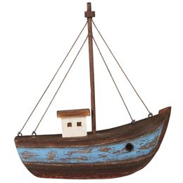 IB Laursen Deko-Schiff aus Holz Nautico 23 x 6.8 x 25 cm