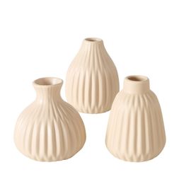Boltze Vase Esko 3er-Set Beige skandinavische Deko Online Shop