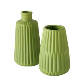 Boltze Vase Esko 2er-Set Gr&uuml;n