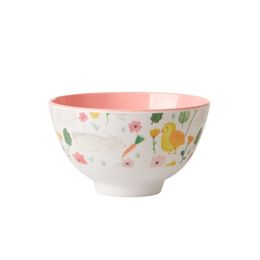 Rice Melamin Sch&uuml;ssel Easter &Oslash;11 x H6cm, weiss skandinavische Deko Online Shop