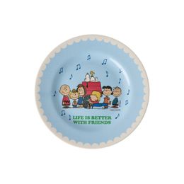 Rice Melamin Teller f&uuml;r Kinder Snoopy Hellblau - &Oslash;20 cm skandinavische Deko Online Shop