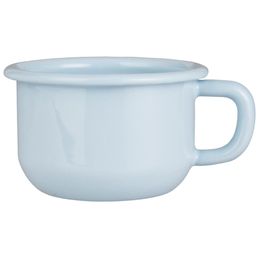 IB Laursen Tasse Emaille flach 11.5 x 9.5 x 6 cm, hellblau