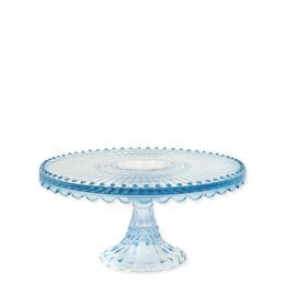 GreenGate Tortenplatte Kuchenplatte aus Glas Alice &Oslash; 20 cm, pale blue