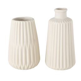 Boltze Vase Esko 2er-Set Creme skandinavische Deko Online Shop