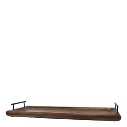 Chic Antique Tours Servier Tablett in Holz mit Henkel 66 x 20 x 8 cm