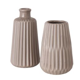 Boltze Vase Esko 2er-Set Dunkelbraun skandinavische Deko Online Shop