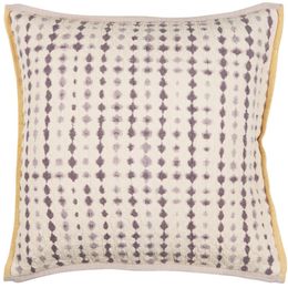 IB Laursen Kissenbezug Vigga mit Druck doppelt gewebt Lila, 50 x 50 cm