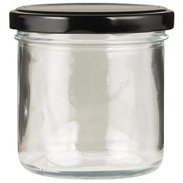 IB Laursen Vorratsglas mit schwarzem Schraubdeckel 280 ml, H&ouml;he 8.4, &Oslash; 8.5 cm