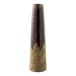 House Nordic Keramik Vase Braun &oslash;12,5x48 cm, braun skandinavische Deko Online Shop
