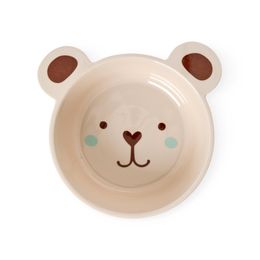 Rice Melamin B&auml;ren Sch&uuml;ssel f&uuml;r Kinder 17 x 16 x 5 cm, braun