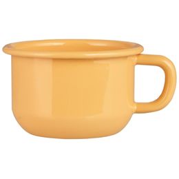 IB Laursen Tasse Emaille flach 11.5 x 9.5 x 6 cm, gelb