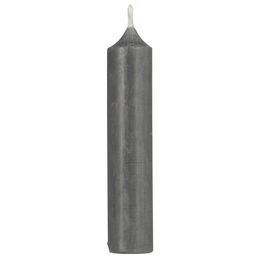 IB Laursen Rustikale Stabkerze 11 cm | &Oslash; 2,2 cm grau