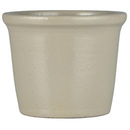 IB Laursen Blumentopf Halfdan mit dicker Kante H13 x &Oslash;16,5 cm, sand skandinavische Deko Online Shop