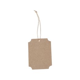 Chic Antique Anh&auml;nger mit runden Ecken L9/B6,5 cm, natur