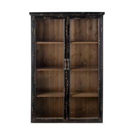 Bloomingville Kabinett Hazem aus Tannenholz 81 x 22 x 122 cm, schwarz