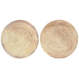 IB Laursen Terrakotta Untersetzer Unika mit Muster 1 St&uuml;ck, &Oslash; 21 cm