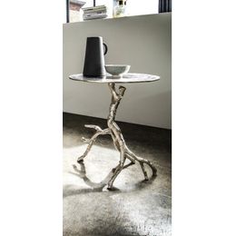 Faktorei Beistelltisch Branch aus Aluminium &Oslash;/H: ca. 42 x 52 cm, silber skandinavische Deko Online Shop