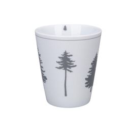 Krasilnikoff Happy Mug Forest &Oslash;8,7 x H10cm, dunkelgrau skandinavische Deko Online Shop