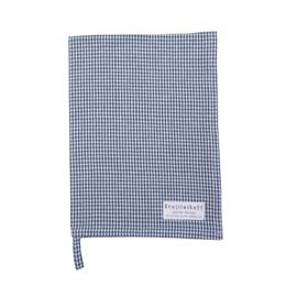 Krasilnikoff Geschirrhandtuch kleinkariert aus Baumwolle 50x70 cm, grau skandinavische Deko Online Shop