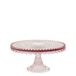 GreenGate Tortenplatte Kuchenplatte aus Glas Alice &Oslash; 20 cm, pale pink