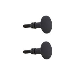 house doctor Griff Knop rund 2er Set L&auml;nge 5 cm, &empty; 3 cm, schwarz