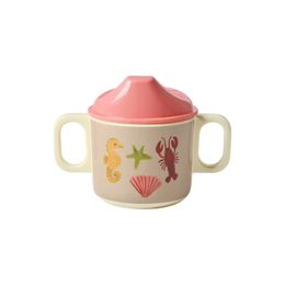 Rice Babybecher Melamin Ocean Print Blue - 250 ml &Oslash; 7 cm, H&ouml;he 9 cm