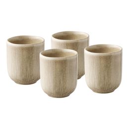 House Nordic Viola Mug Mug Grau 4er Set 9,5 cm, &Oslash; 8 cm, beige skandinavische Deko Online Shop