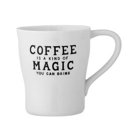 Bloomingville Tasse Wendy mit Schrift, Steingut Coffee Magic skandinavische Deko Online Shop