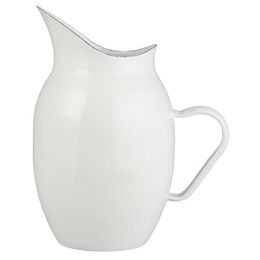IB Laursen Kanne Emaille 23 x 17 x 26 cm, Wei&szlig; skandinavische Deko Online Shop